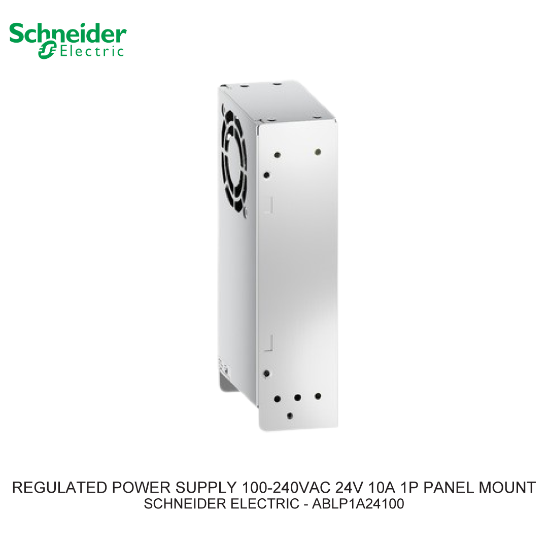 ListrikKita.com | REGULATED POWER SUPPLY 100-240VAC 24V 10A 1P PANEL MOUNT