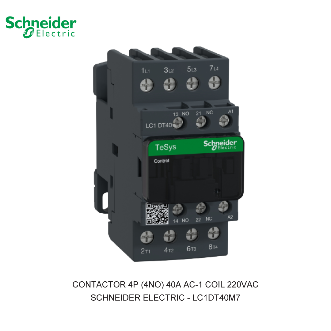 ListrikKita.com | CONTACTOR 4P (4NO) 40A AC-1 COIL 220VAC