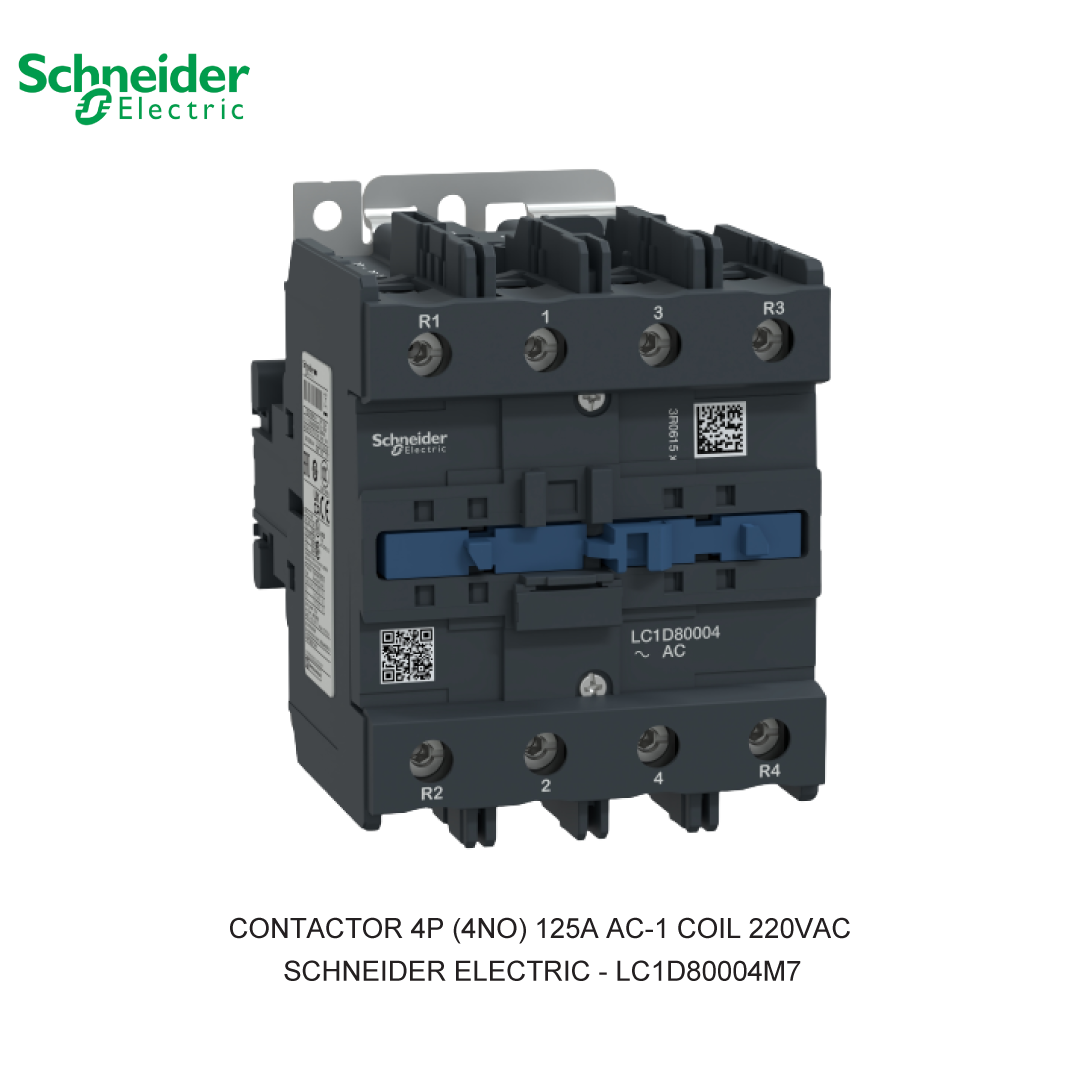 ListrikKita.com | CONTACTOR 4P (4NO) 125A AC-1 COIL 220VAC