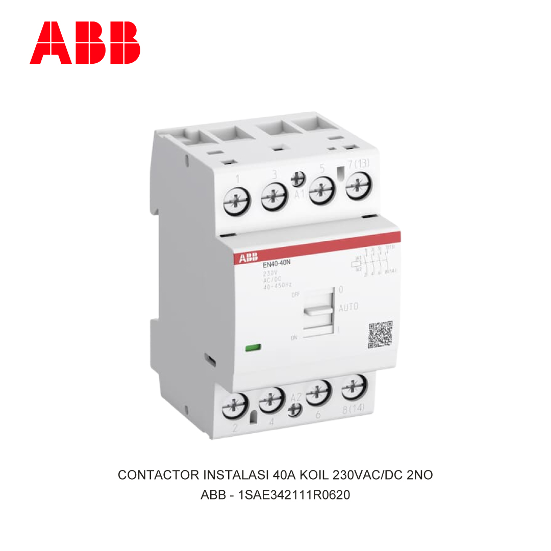 ListrikKita.com | CONTACTOR INSTALASI 40A KOIL 230V AC/DC 2NO