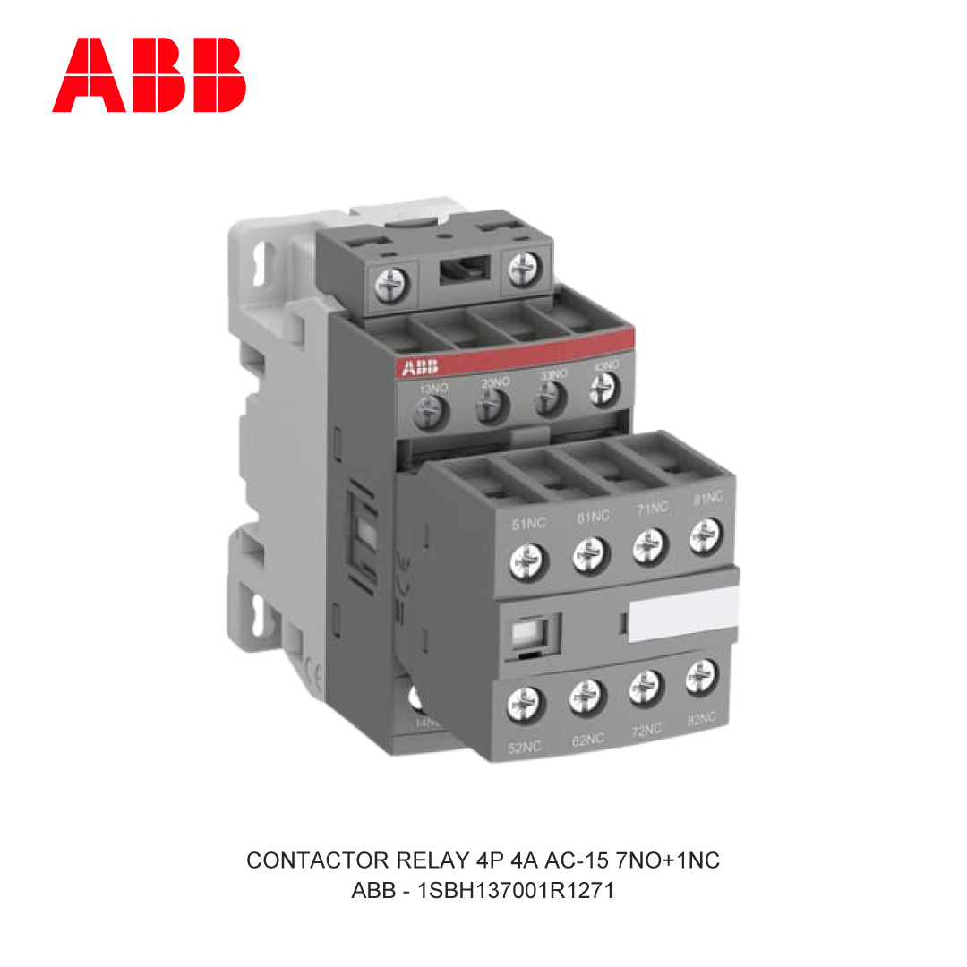 ListrikKita.com | CONTACTOR RELAY 4P 4A AC-15 7NO+1NC