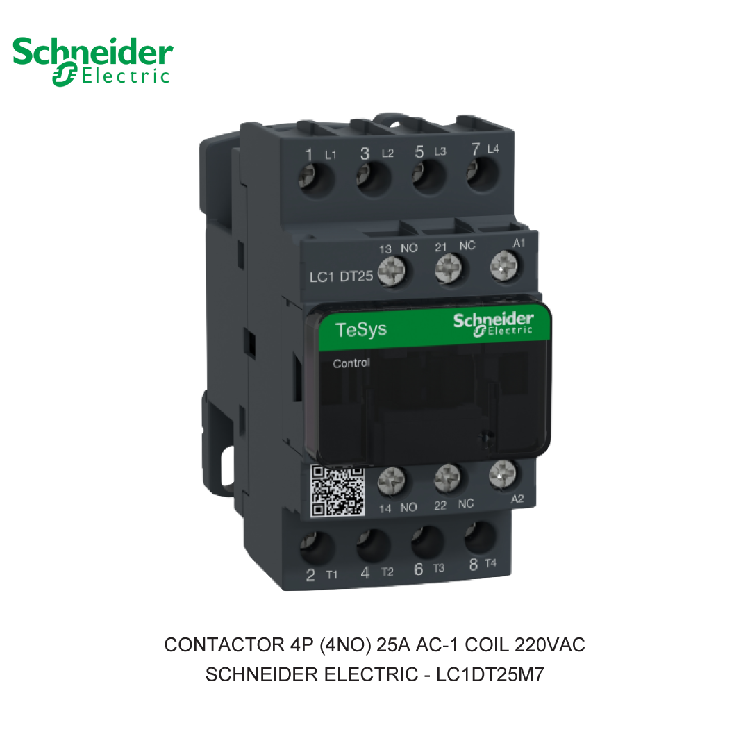 ListrikKita.com | CONTACTOR 4P (4NO) 25A AC-1 COIL 220VAC
