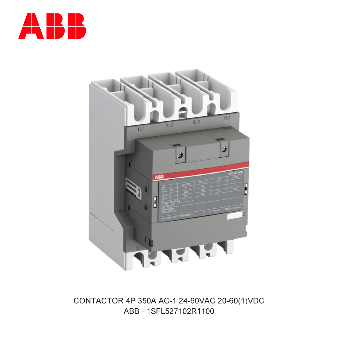 ListrikKita.com | CONTACTOR 4P 350A AC-1 24-60VAC 20-60(1)VDC