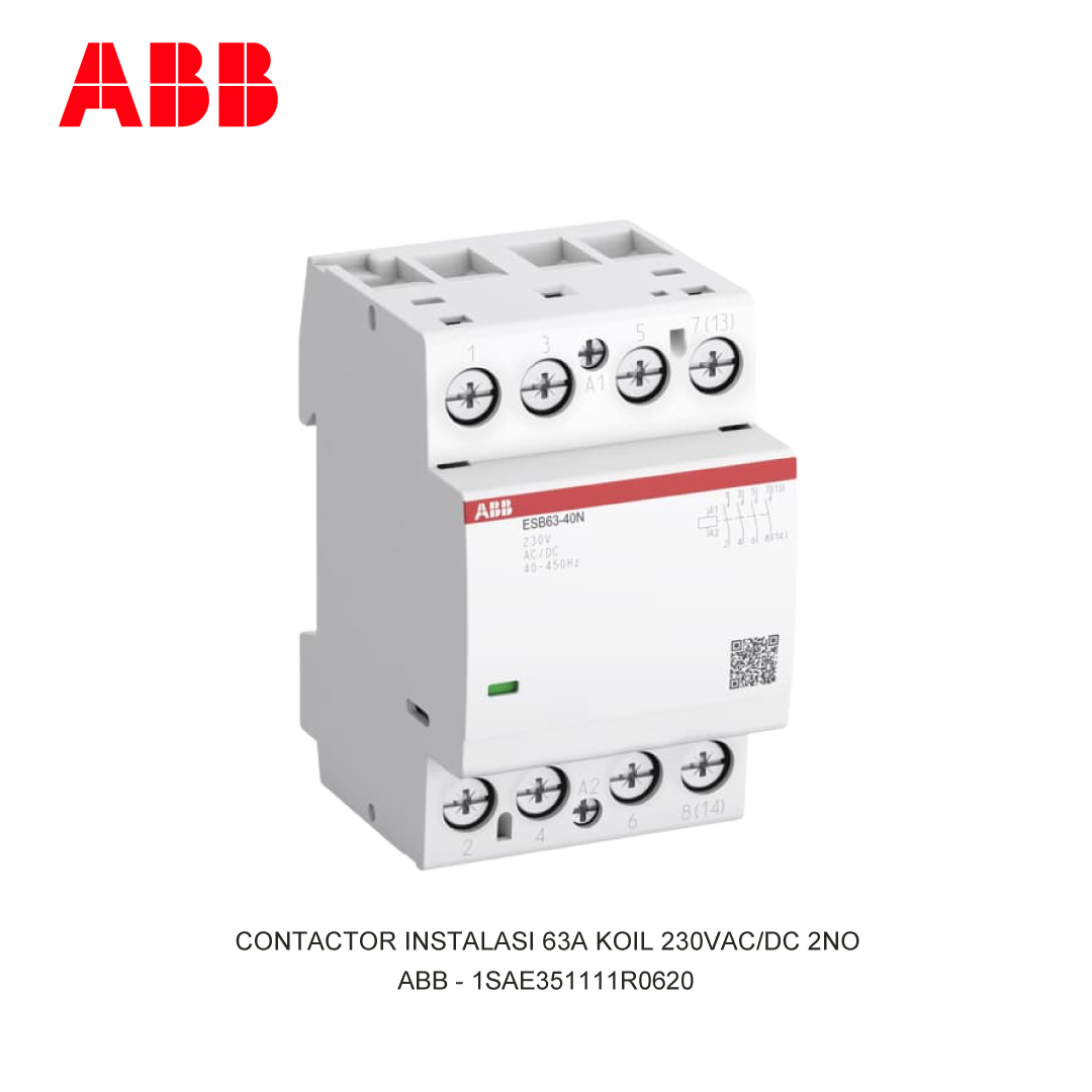 ListrikKita.com | CONTACTOR INSTALASI 63A KOIL 230V AC/DC 2NO