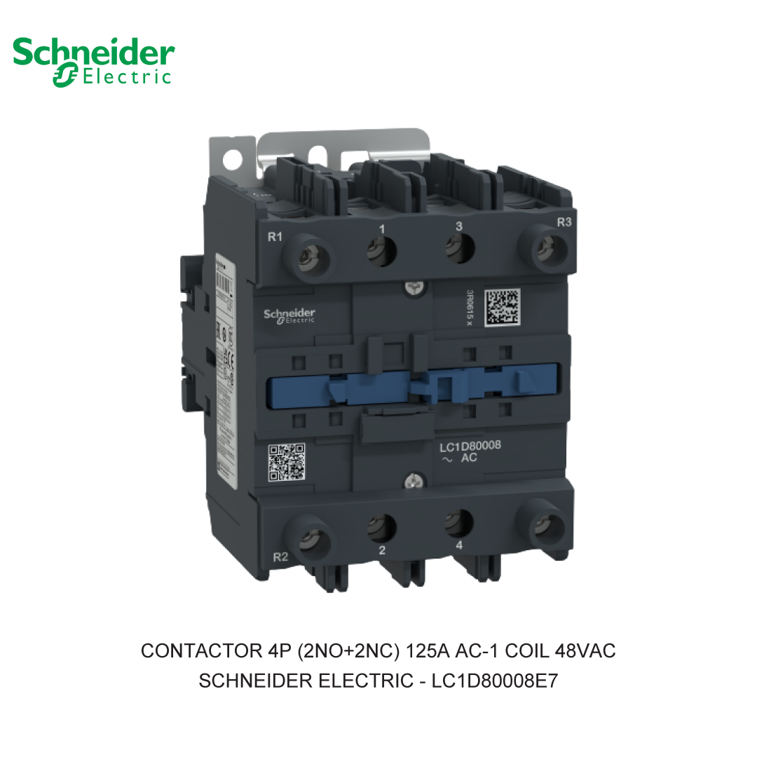 ListrikKita.com | CONTACTOR 4P (2NO+2NC) 125A AC-1 COIL 48VAC
