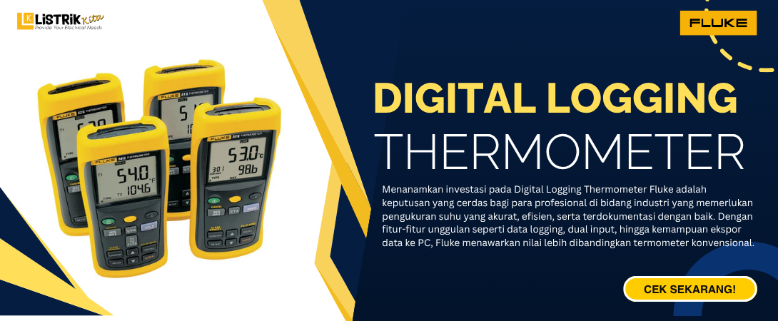 Fluke Digital Logging Thermometer for Industry | ListrikKita.com